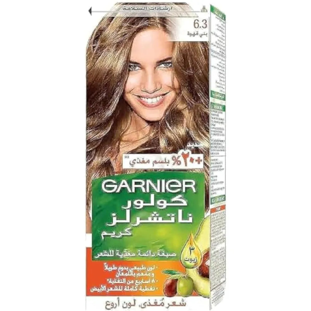 Garnier Color Naturals 6.3 Mocca Permanent Hair Color, Nourishing Kit ...